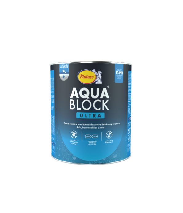 Aquablock Ultra Blanco 27070 1/4 de Galón | El Balde Pinturas